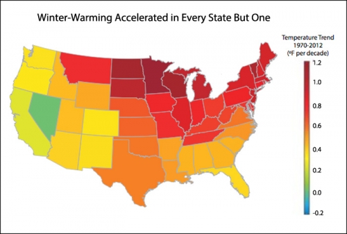 Interactive Map: Winters are warming across the US | Climate Signals