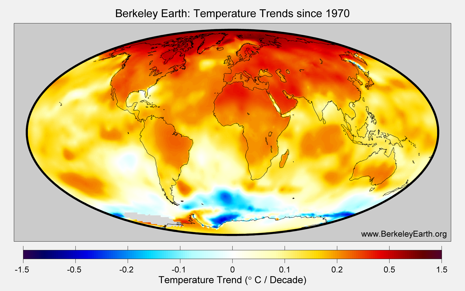 Maps: Accelerating Temperature Trends Since 1850 | Climate Signals