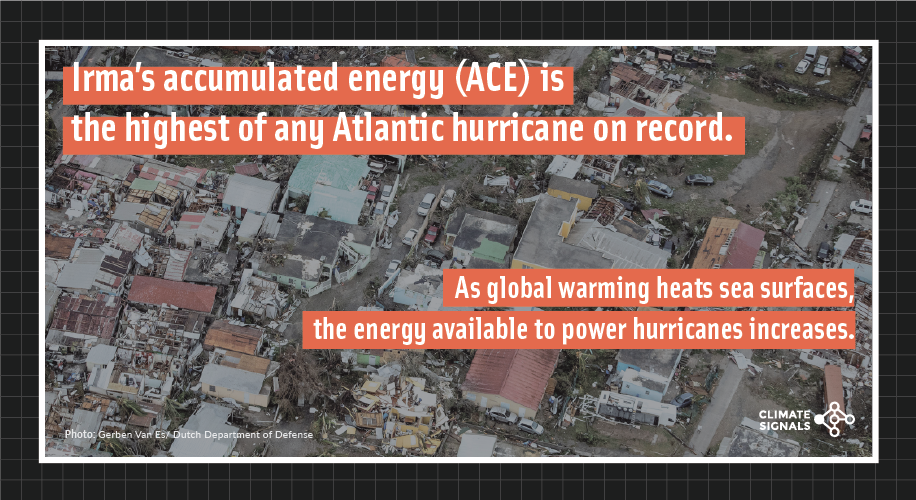 Infographic: Irma's accumulated energy (ACE) is the highest of any ...