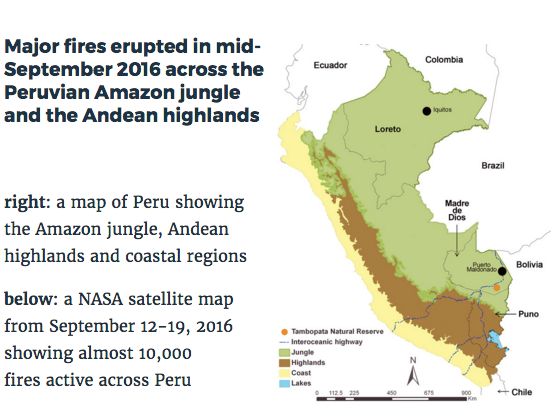 Maps: From Fires and Floods, Peru Sept 2016 - Mar 2017 | Climate Signals