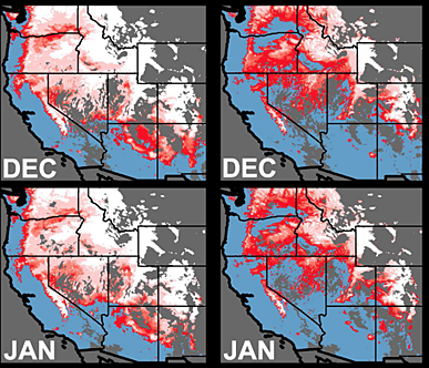 Maps: Current and Future Snow Probabilities | Climate Signals