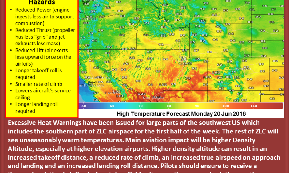 Alert: High Density Altitude Warning | Climate Signals