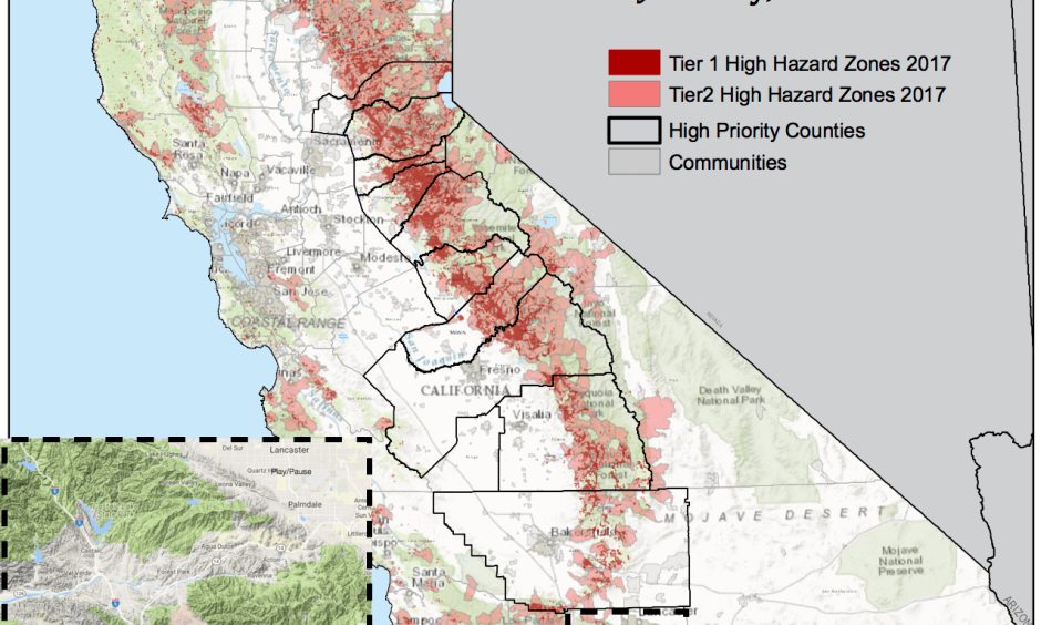 Map: Drought Related Tree Mortality near La Tuna Fire | Climate Signals