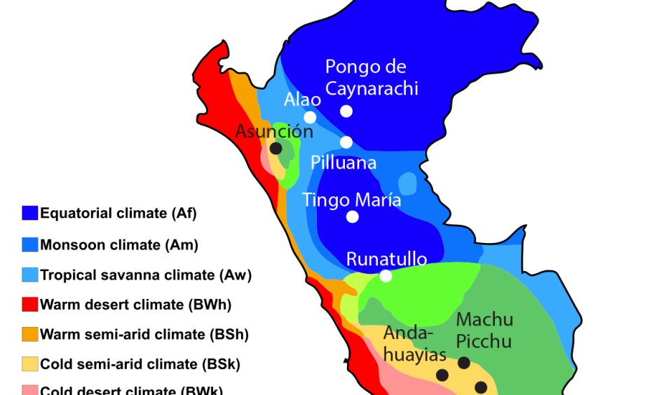 Map: Climate Classifications of "Extremely rainy" Station Locations ...