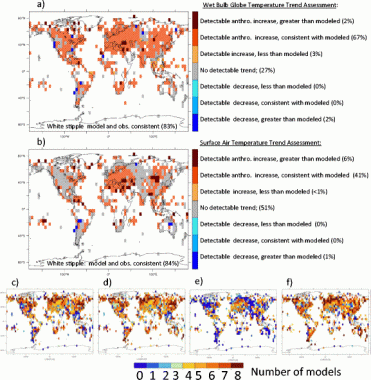 Climate Signals | Maps: Wet Bulb and Surface Air Global Temperature ...