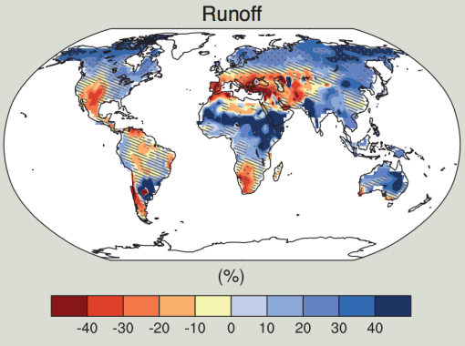 Climate Signals | Map: Annual mean runoff change for 2081 - 2100 (RCP 8.5)