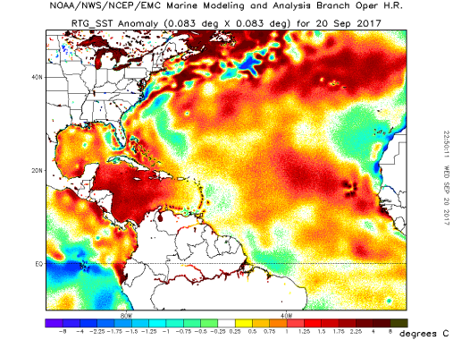 Climate Signals | Map: Atlantic Sea Surface Temperature Anomaly ...